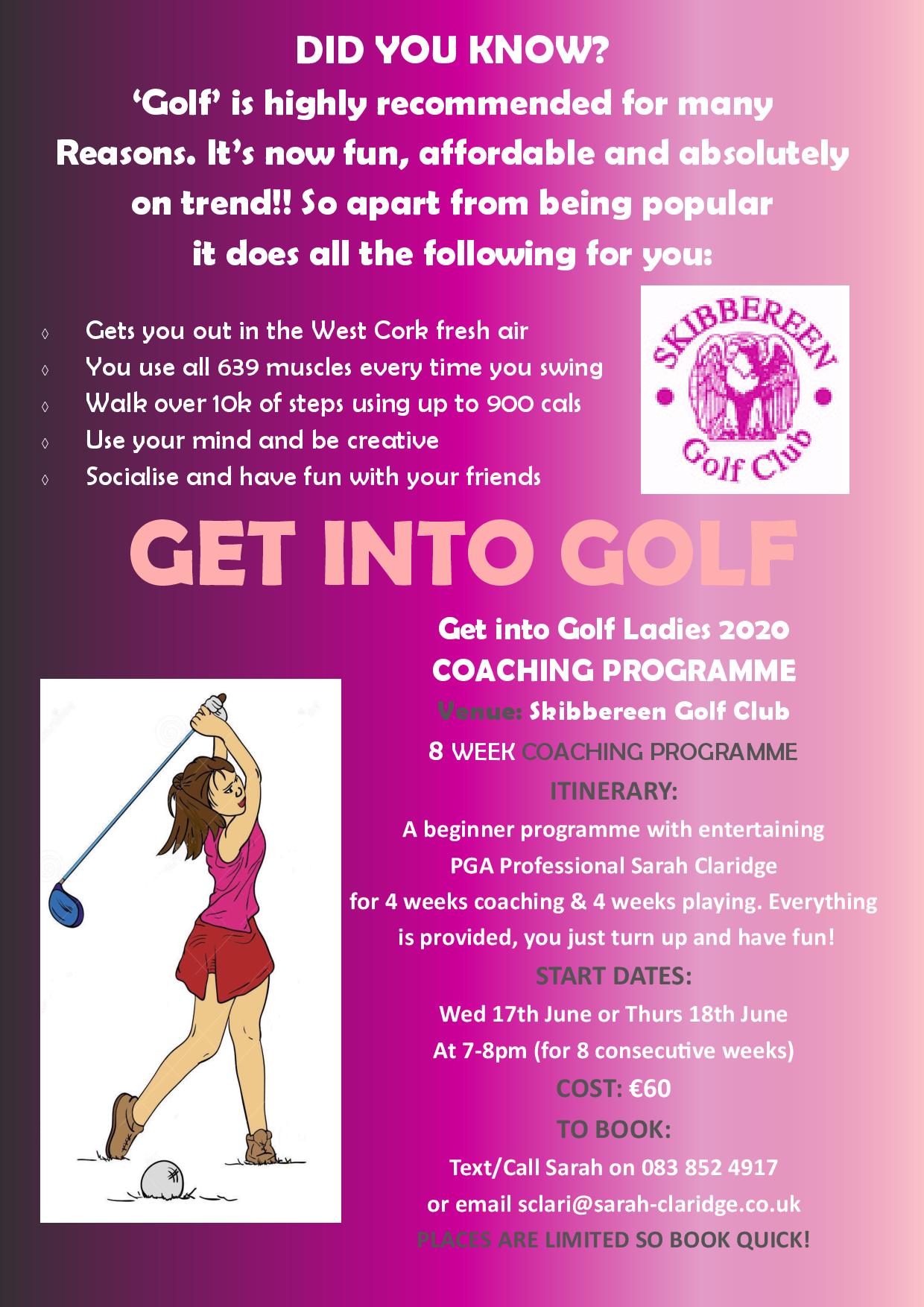 Ladies' "Get into Golf" - Skibbereen and West Carbery Golf Club